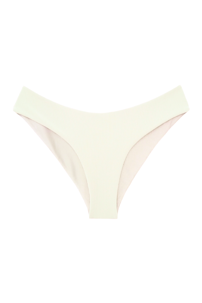 Dani Bikini Bottom in Ribbed Vanilla - Final Sale – Maheli Heli
